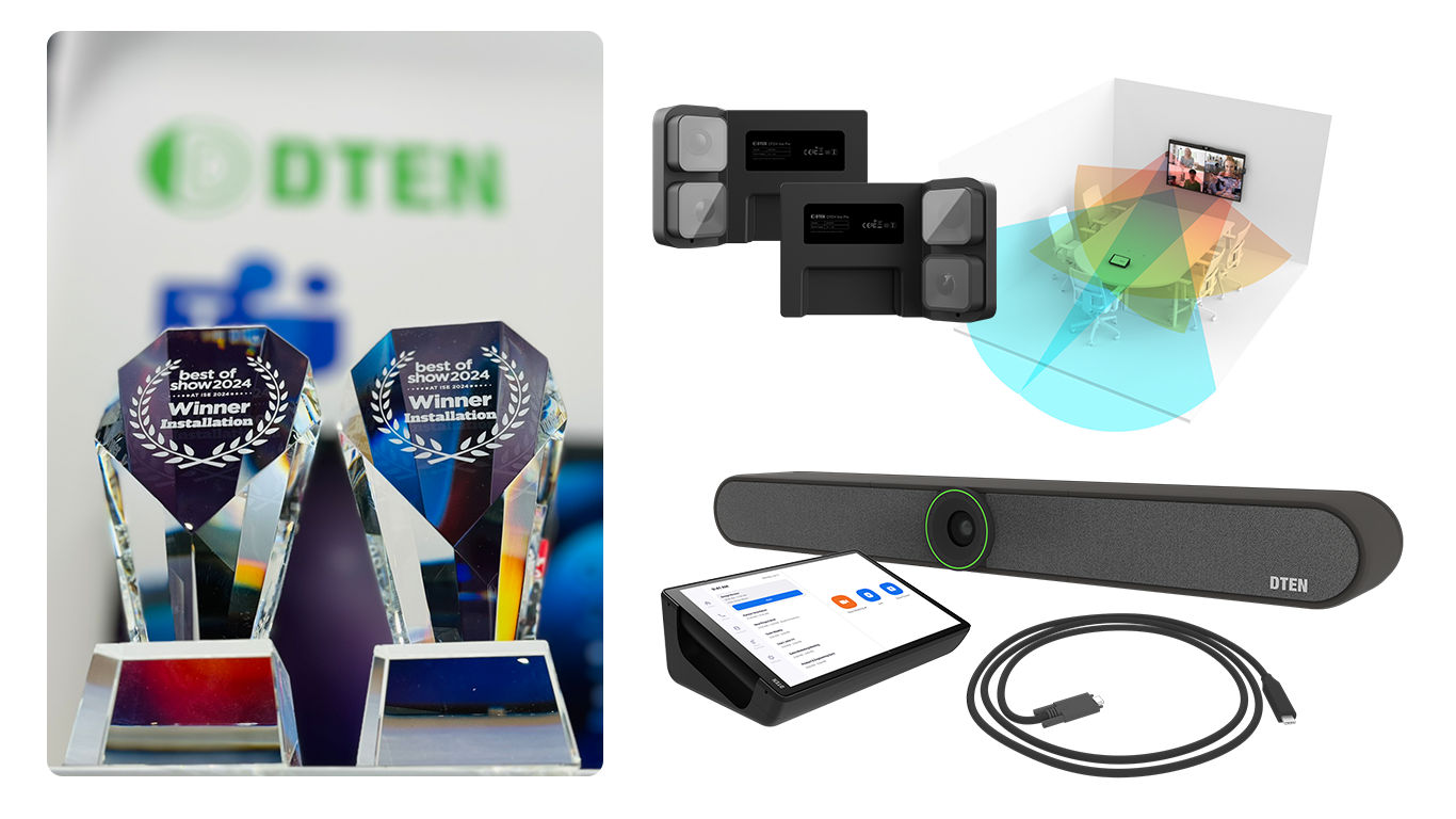 DTEN Awarded ‘Best of Show at ISE 2024’ for DTEN Vue Pro Camera System and Brand New DTEN Bar - DTEN